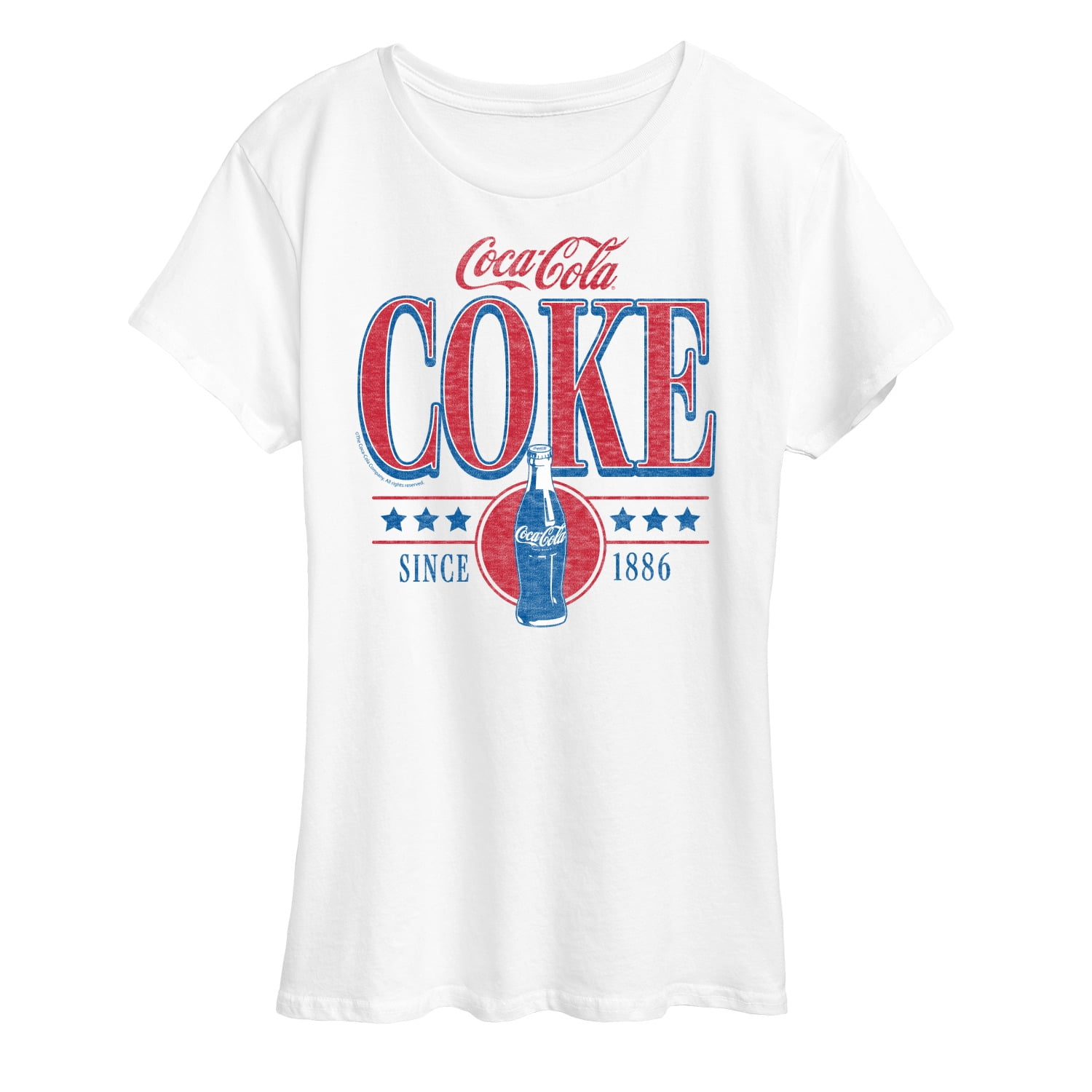 Coca-Cola - 90S Coke Collegiate Design - Womens Short Sleeve Graphic T ...