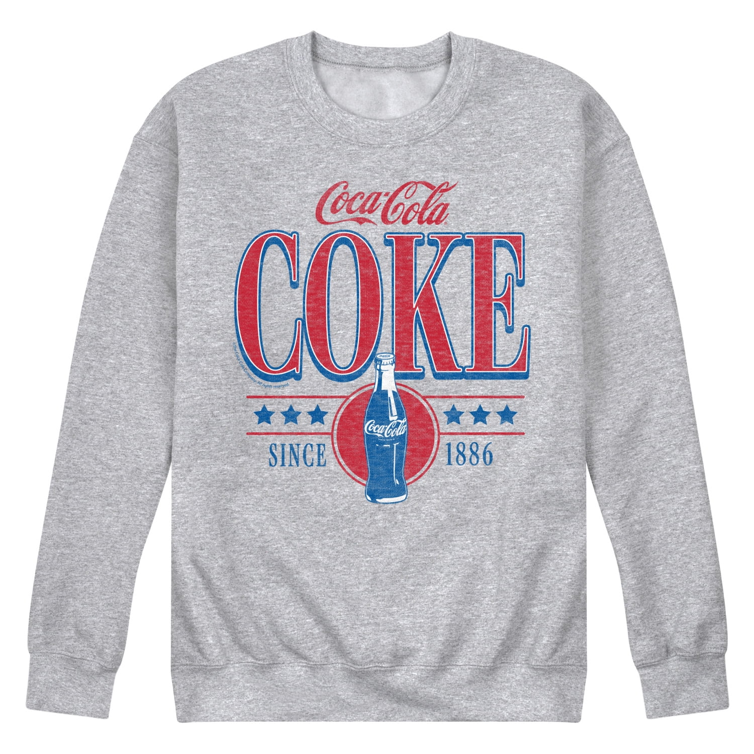 Coca-Cola - 90s Coke Collegiate Design - Men's Crew Neck Fleece ...