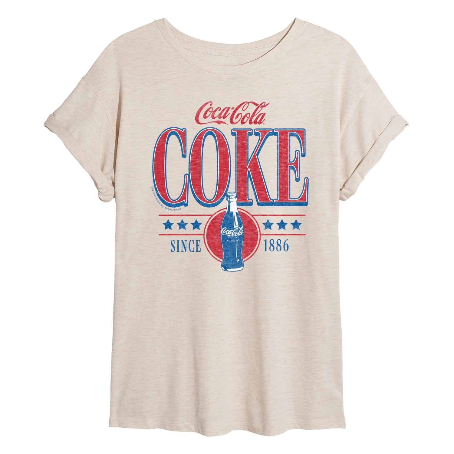 Coca-Cola - 90s Coke Collegiate - Women's Oversized T-Shirt - Walmart.com