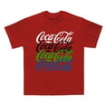 Coca-Cola Adult Repeat Logo T-Shirt - Walmart.com