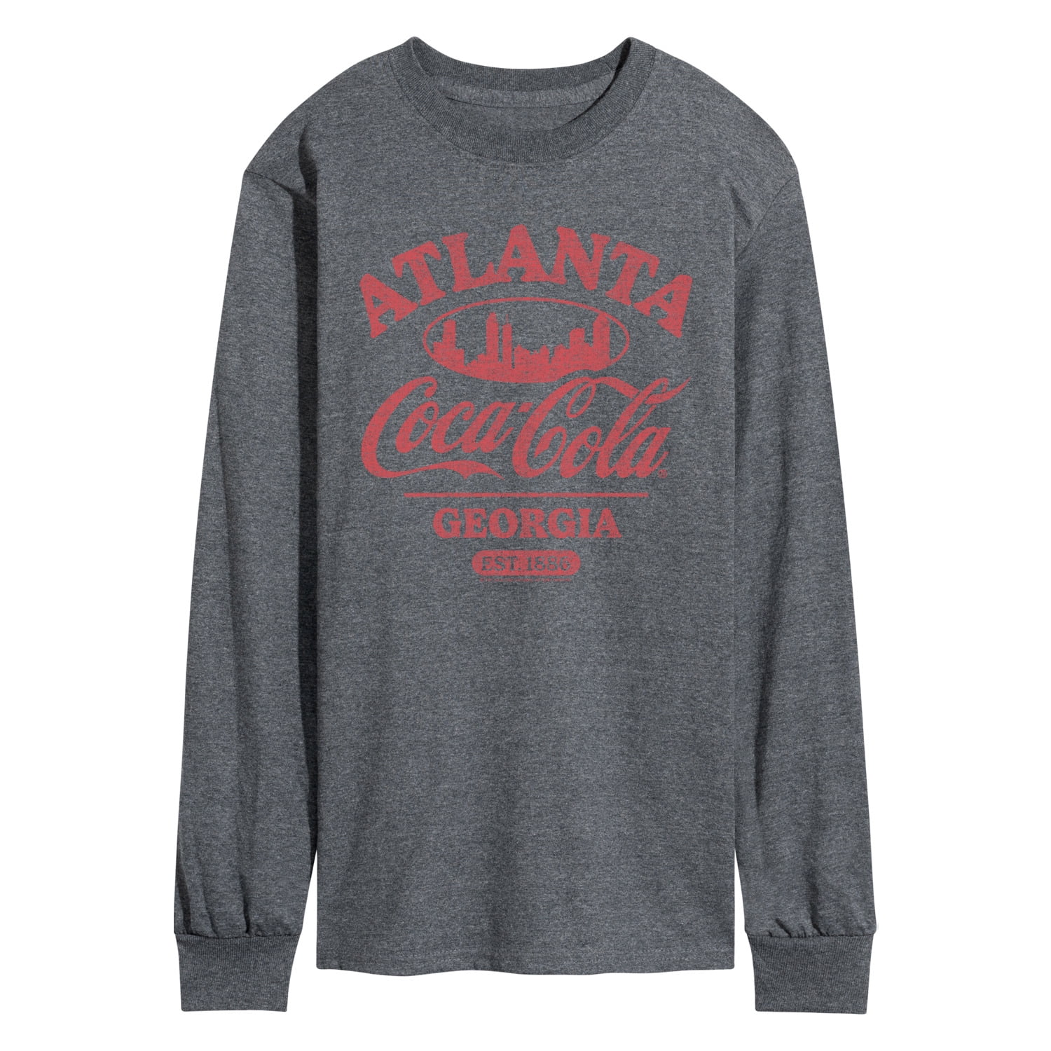Coca-Cola - Atlanta - Men's Long Sleeve Graphic T-Shirt - Walmart.com