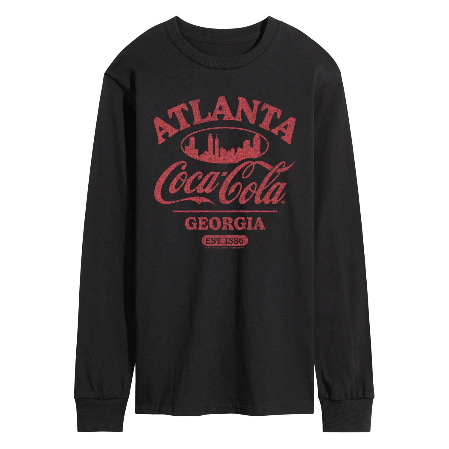 Coca-Cola - Atlanta - Men's Long Sleeve Graphic T-Shirt - Walmart.com