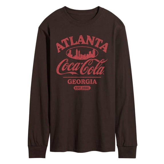 Coca-Cola - Atlanta - Men's Long Sleeve Graphic T-Shirt - Walmart.com