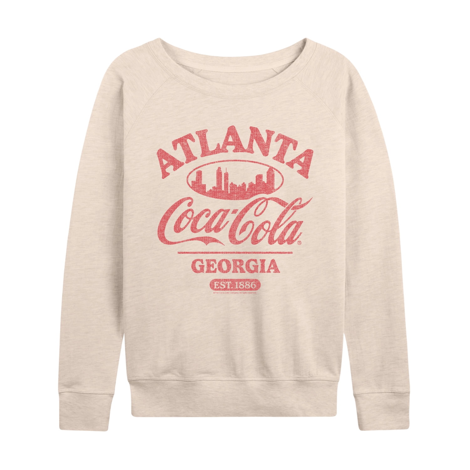 Coca-Cola - Atlanta - Women's French Terry Long Sleeve Pullover ...