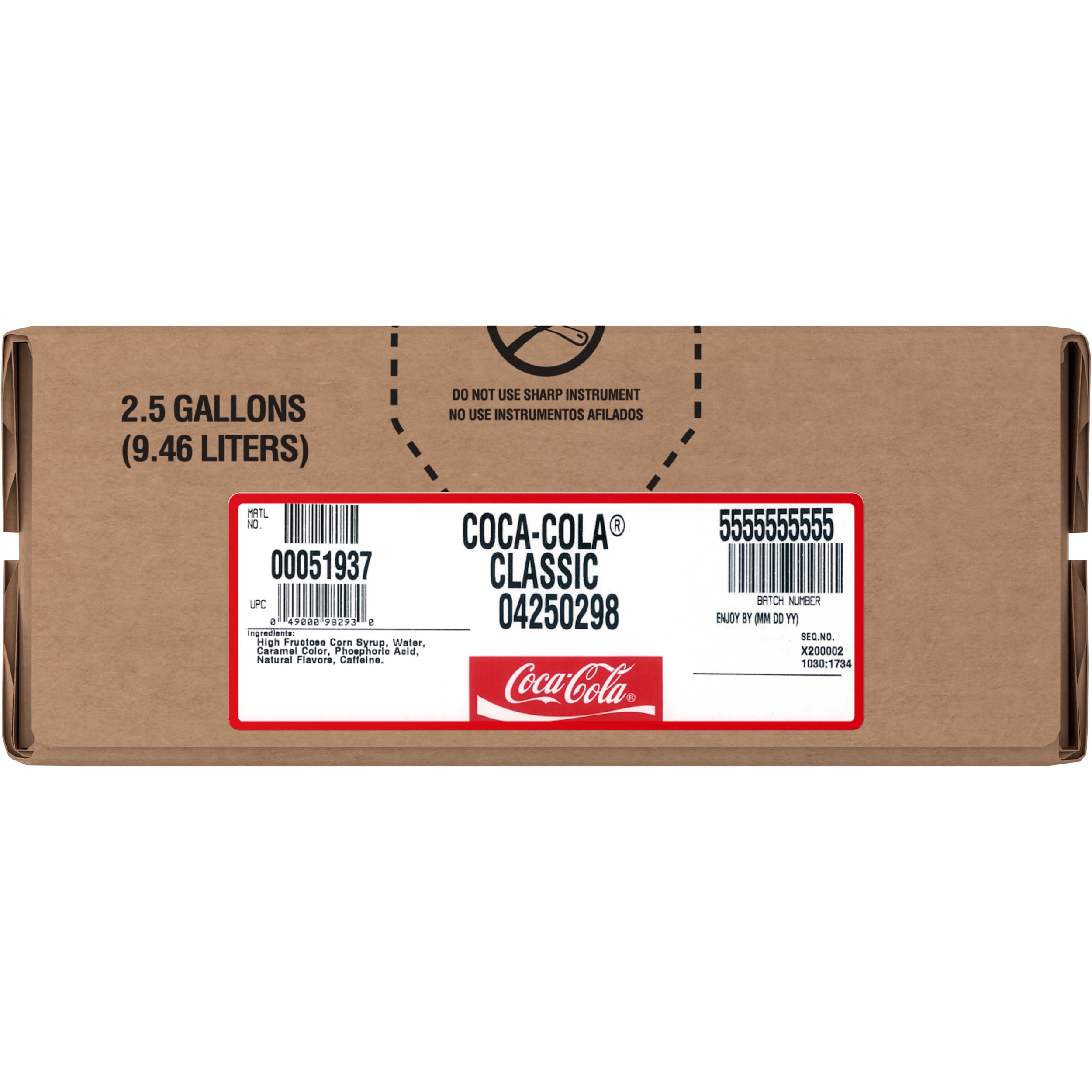 Coca-Cola Bag in box, 2.5 Gallons - Walmart.com