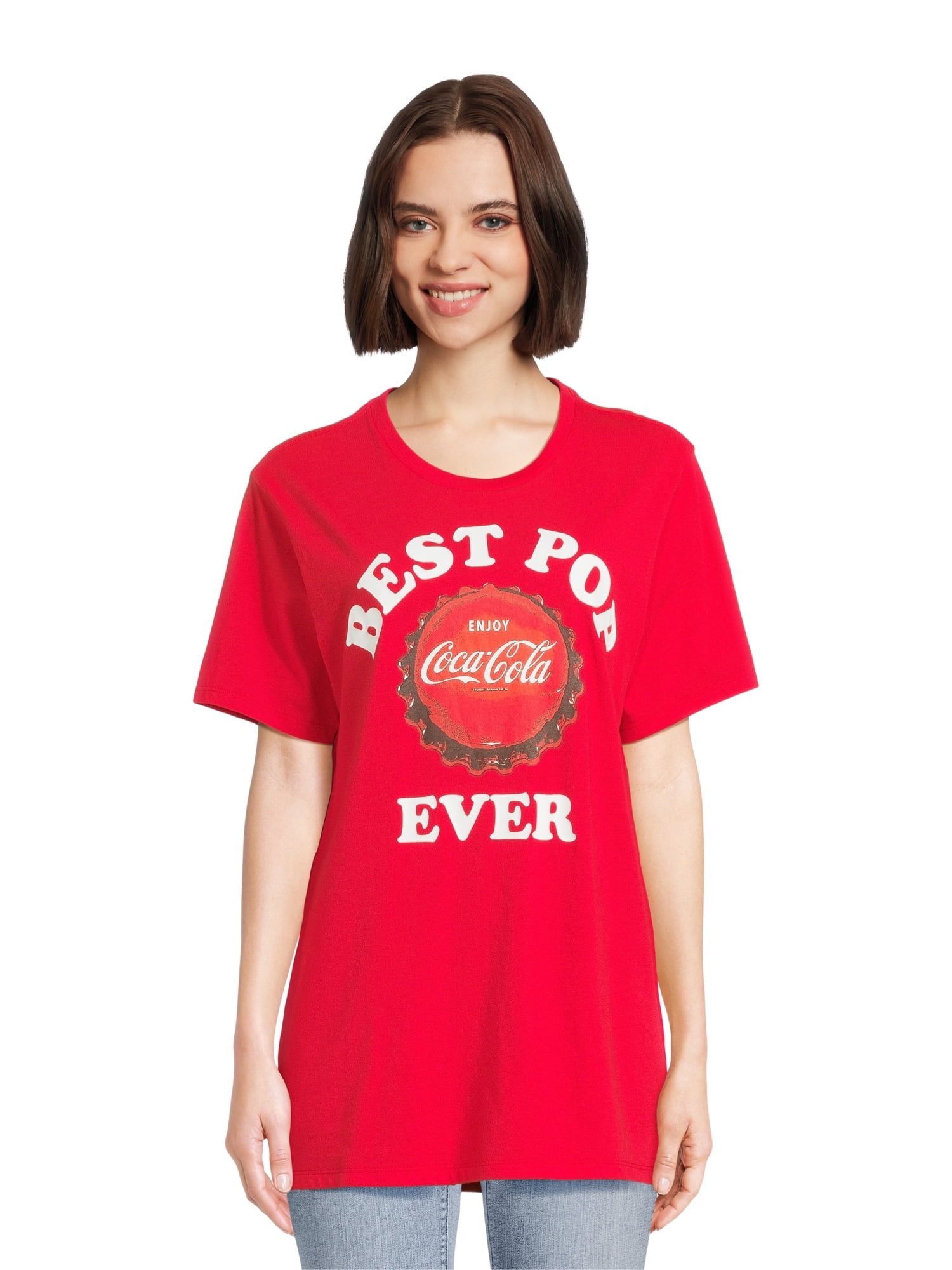 Coca Cola Best Pop Apparel, Men's Graphic Crew Neck T-Shirt, Sizes S ...