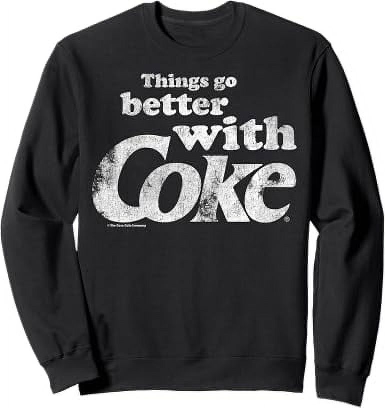 Coca-Cola Better With Coke Vintage Graphic Sweatshirt - Walmart.com