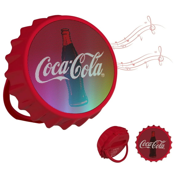 Coca-Cola Bottle Cap Shaped LED Light Bluetooth Wireless Speaker ...