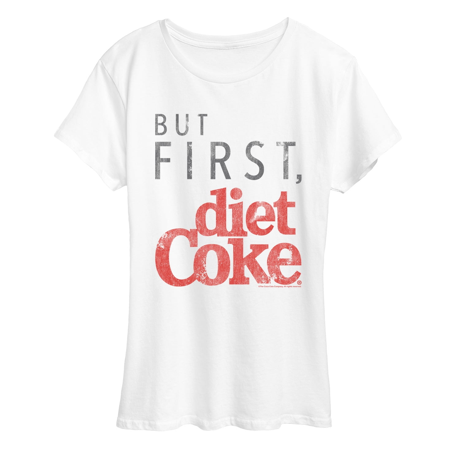 Coca-Cola - But First Diet Coke - Women's Short Sleeve Graphic T-Shirt ...