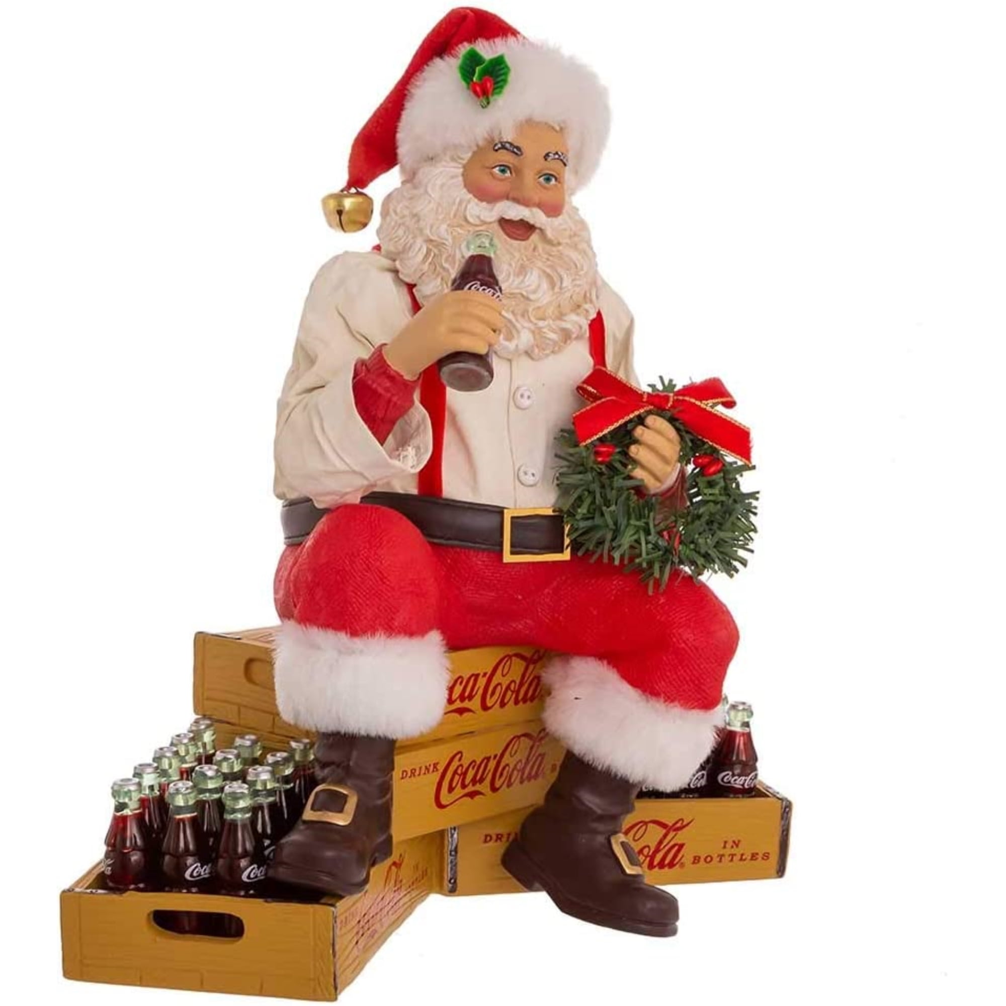 Kurt S. Adler Coca-Cola Santa Tabletop Décor, Multi-Colored, 9 Inches ...