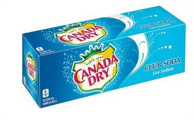 Keurig Dr Pepper Canada Dry Club Soda, 12 Pack, Low Sodium, 355ml ...