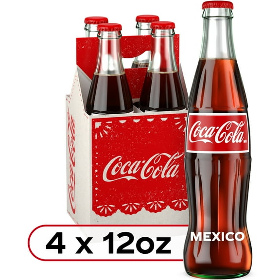 Coca-Cola Cane Sugar Mexican Soda Pop, 500 ml Glass Bottle (Pack of 6 ...