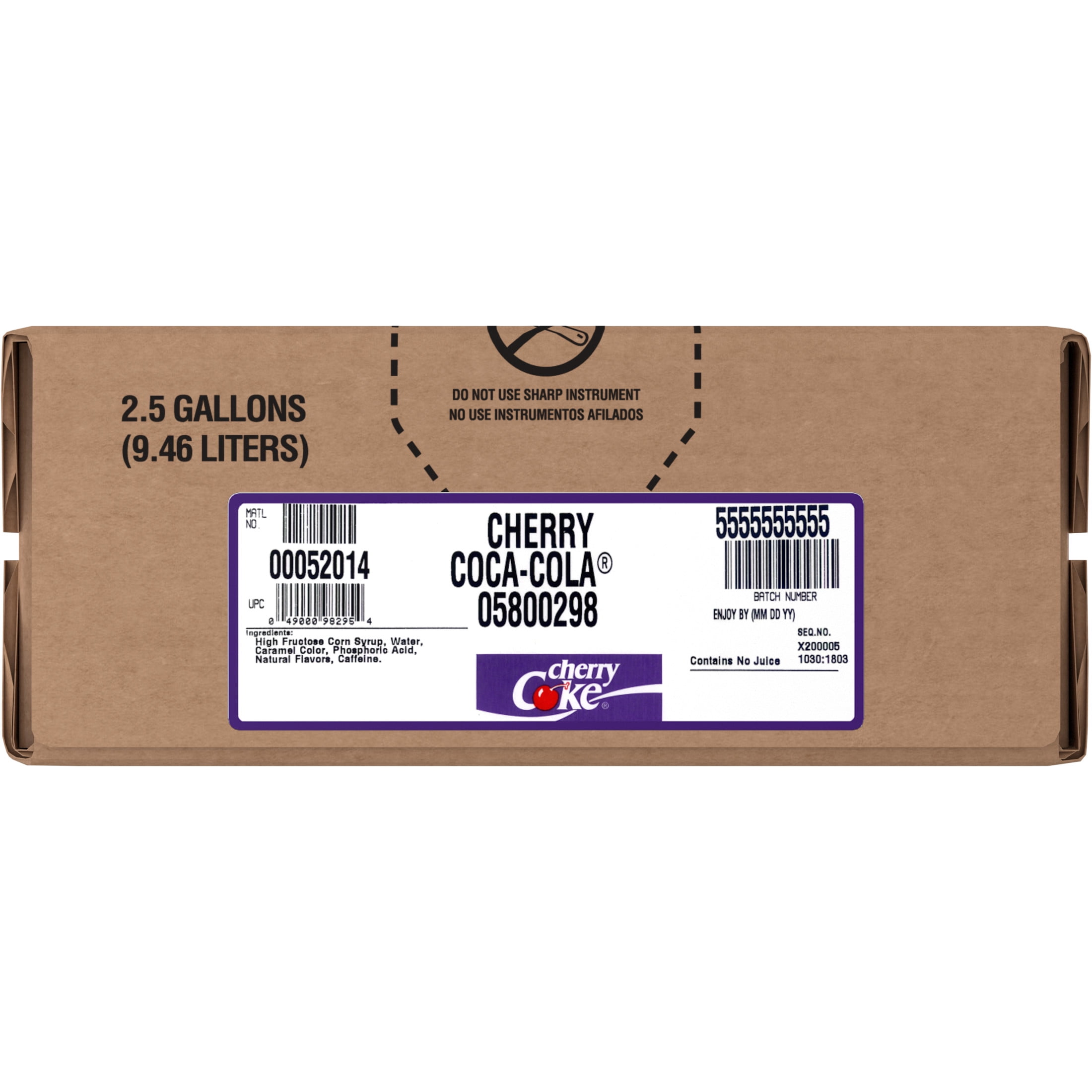 Coca-Cola Cherry Bag in box, 2.5 Gallons - Walmart.com