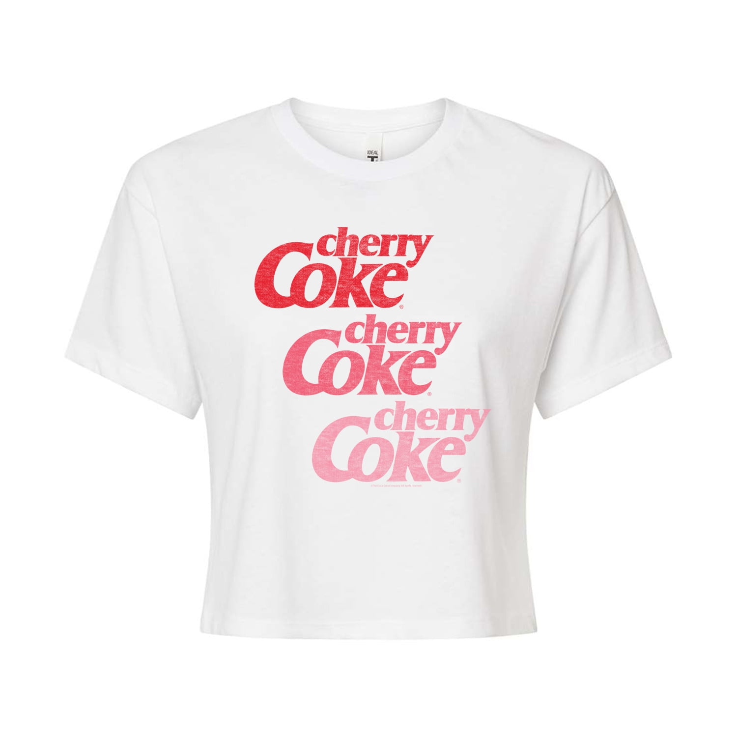 Coca-Cola - Cherry Coke Ombre Logo - Junior's Cropped Tee - Walmart.com