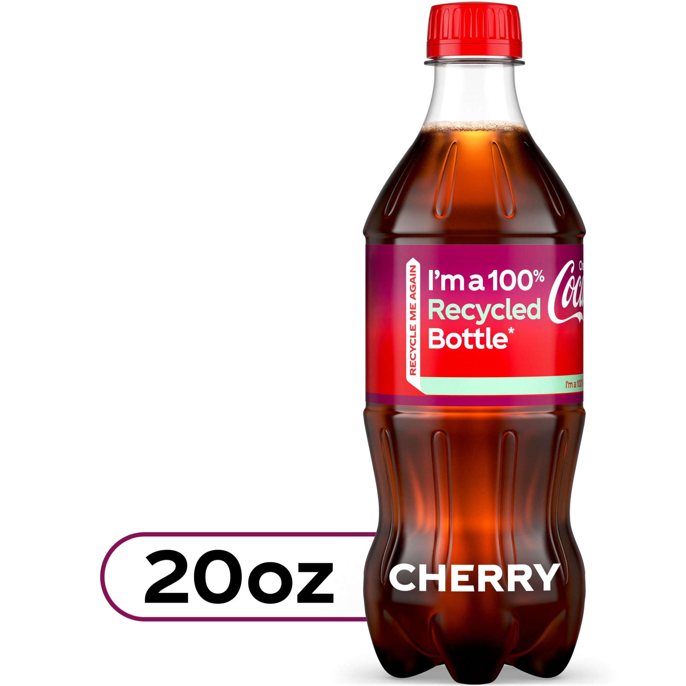 Coca-Cola Cherry Soda Pop, 20 fl oz Bottle - Walmart.com