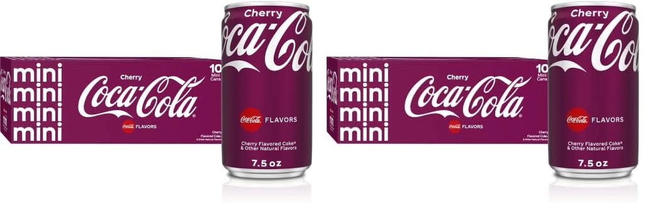 Coca-Cola Cherry Soda Soda Soft Drink Mini Cans, 7.5 Fl Oz, 20 Pack ...