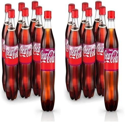 Coca-Cola Cherry Soda Soft Drink, 16.9 Fl Oz, 12 Pack Packaging May ...