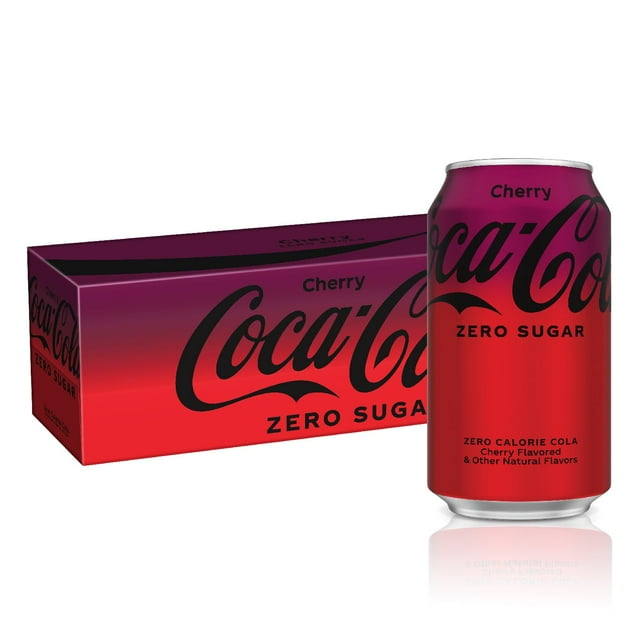Coca-Cola Cherry Zero Soda, 12 Fl Oz (pack of 12) - Walmart.com