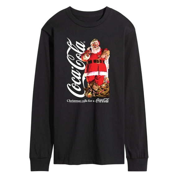 Coca-Cola - Christmas Calls For - Men's Long Sleeve Graphic T-Shirt ...