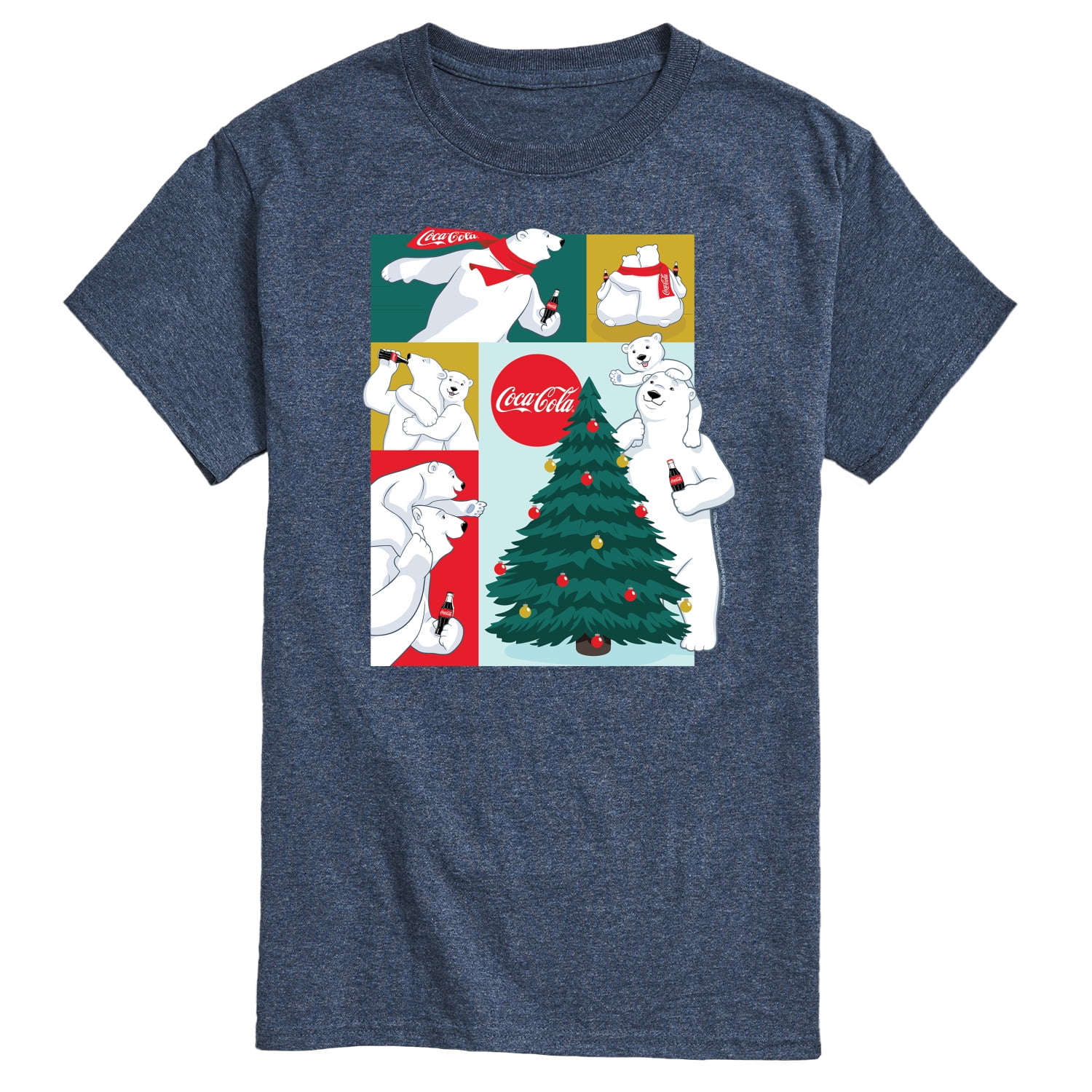 Coca-Cola - Christmas Tree Polar Bears - Men's Short Sleeve Graphic T ...