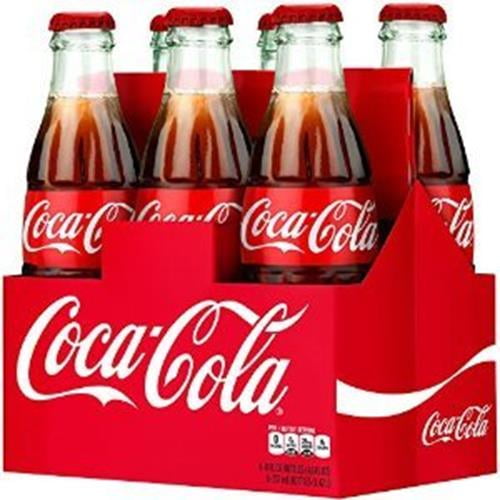 Coca-Cola Classic 8Oz Glass Bottles 4-6 Packs (24 Bottles) Coke ...