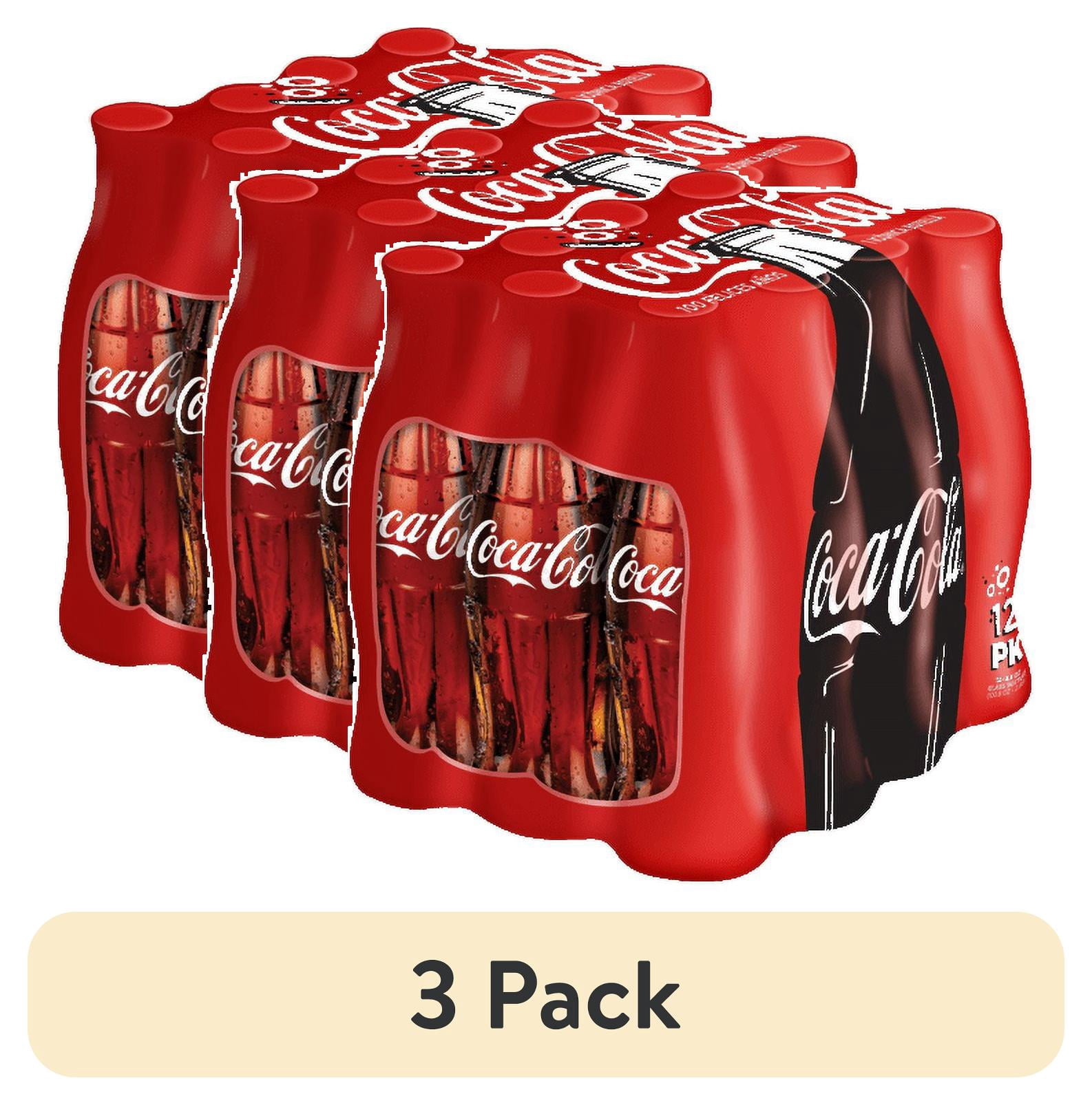(3 pack) Coca-Cola Classic, Coca-Cola Soda Pop, 8.5 fl oz, 12 Pack ...