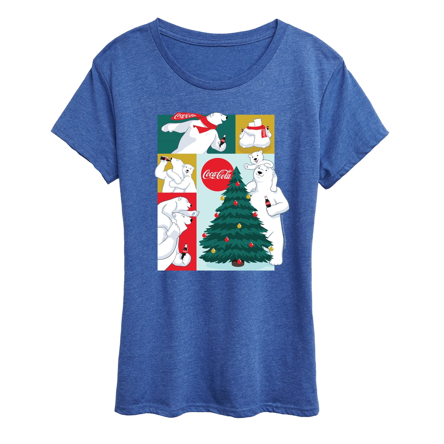 Coca-Cola - Coca Cola Bears Grid - Women's Short Sleeve Graphic T-Shirt ...