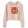 Coca-Cola - Coca Cola Heritage Logo - Juniors Cropped Fleece Hoodie ...