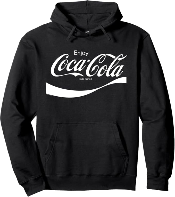Coca Cola - Coca Cola Swoosh Logo Pullover Hoodie - Walmart.com