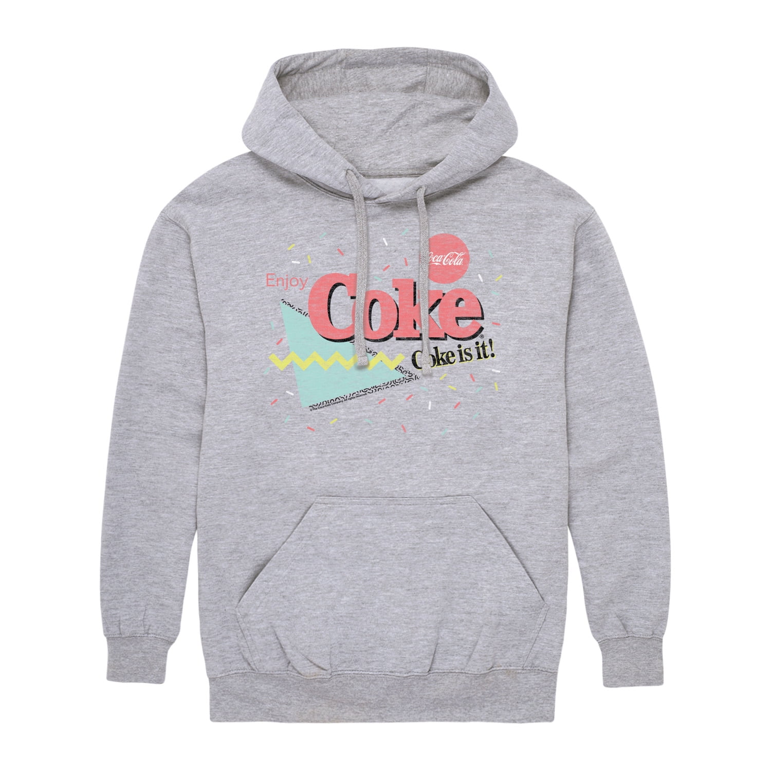 Coca-Cola - Coke 90S - Men's Fleece Pullover Hoodie - Walmart.com