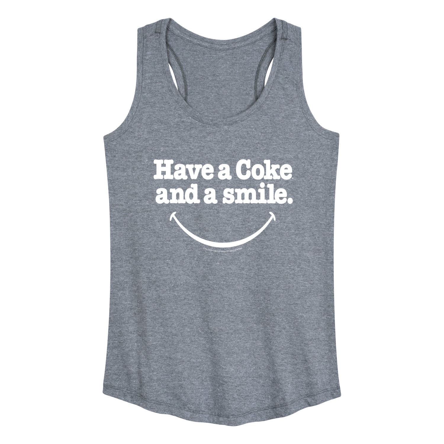 Coca-Cola - Coke And A Smile Mouth - Women's Racerback Tank - Walmart ...