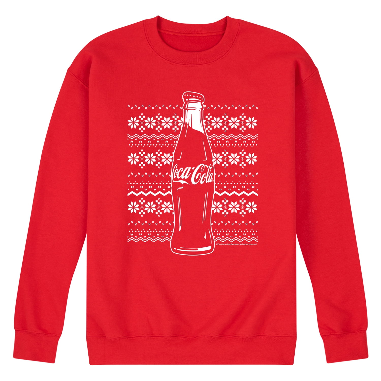 Coca-Cola - Coke Holiday Sweater - Men's Long Sleeve Crew Fleece ...