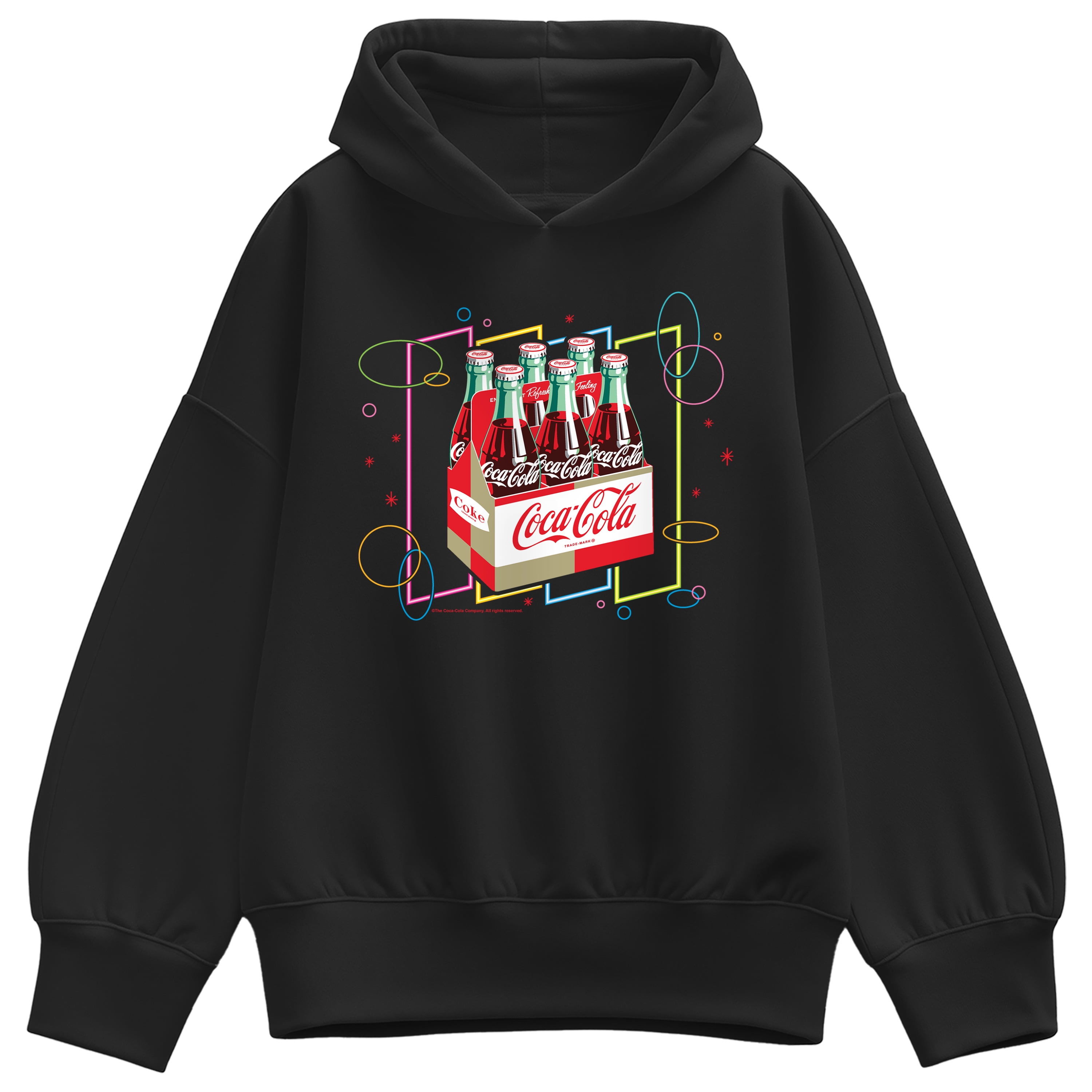 Coca-Cola - Coke Laser Pack - Ladies Oversized Fleece Hoodie Sweatshirt ...