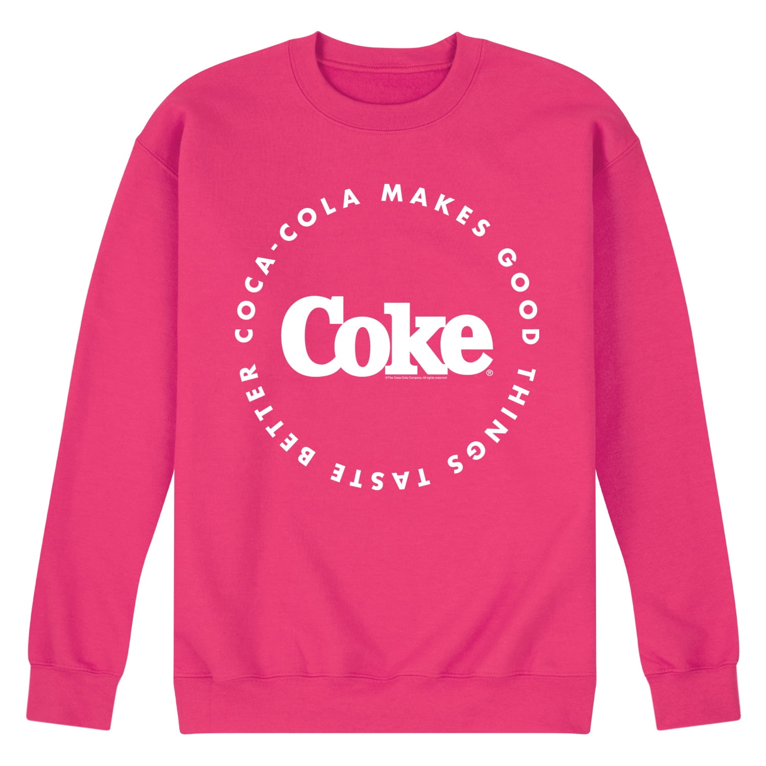 Coca-Cola - Coke Makes Things Taste Better - Men's Crew Neck Fleece ...