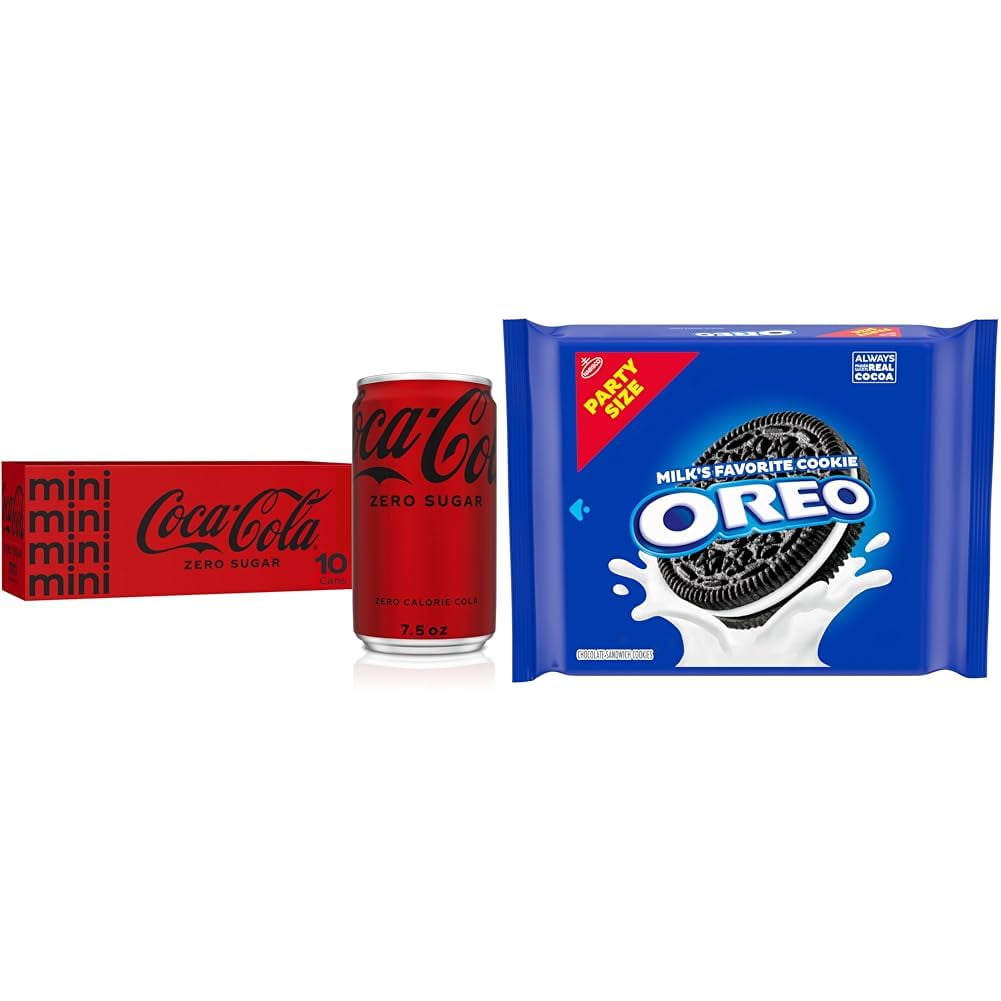 Coca-Cola Coke Zero Sugar Diet Mini Soda Soft Drinks 7.5 Fl Oz 10 Pack ...