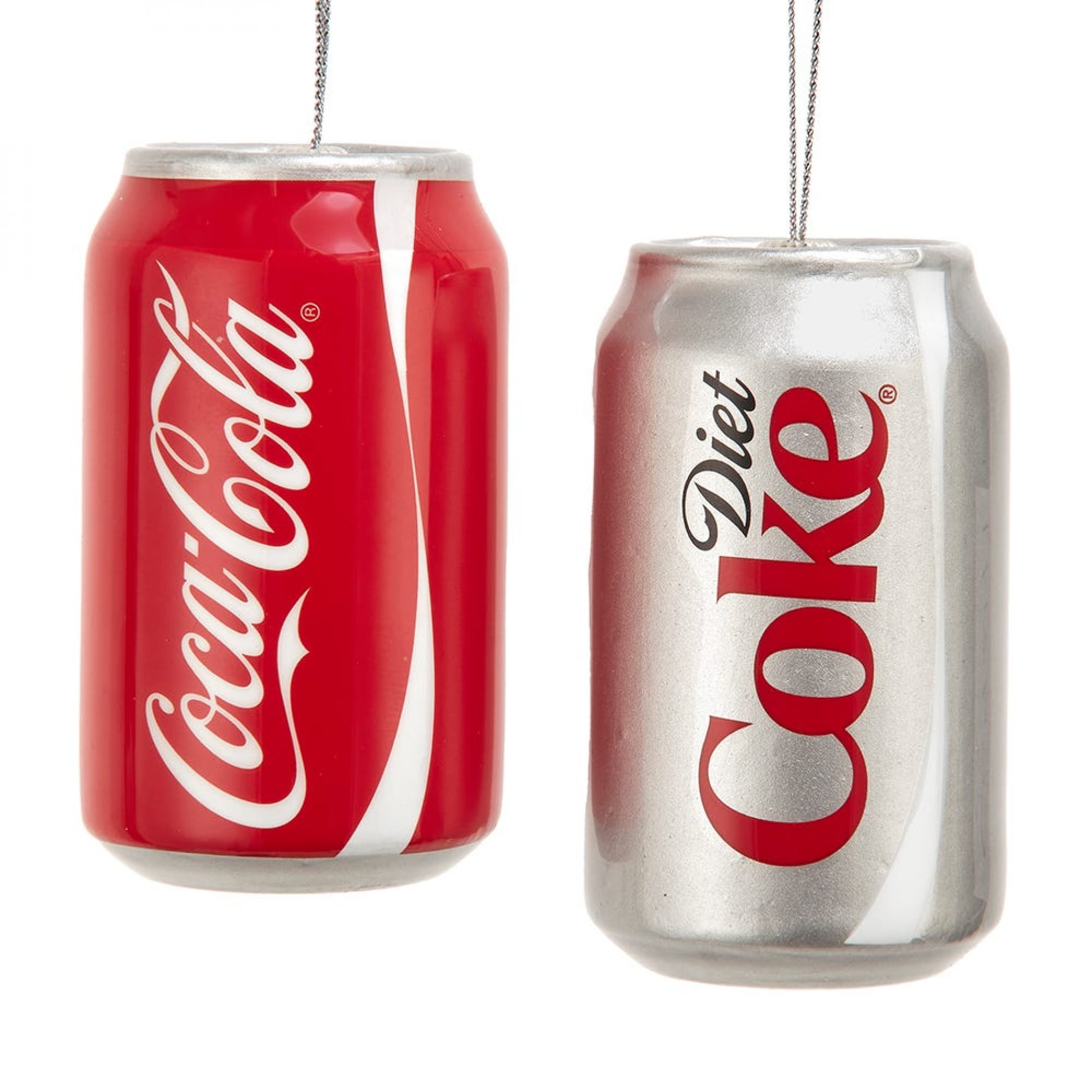 Coca-Cola Coke and Diet Coke Classic Can Ornaments - 2 Pack - Walmart.com
