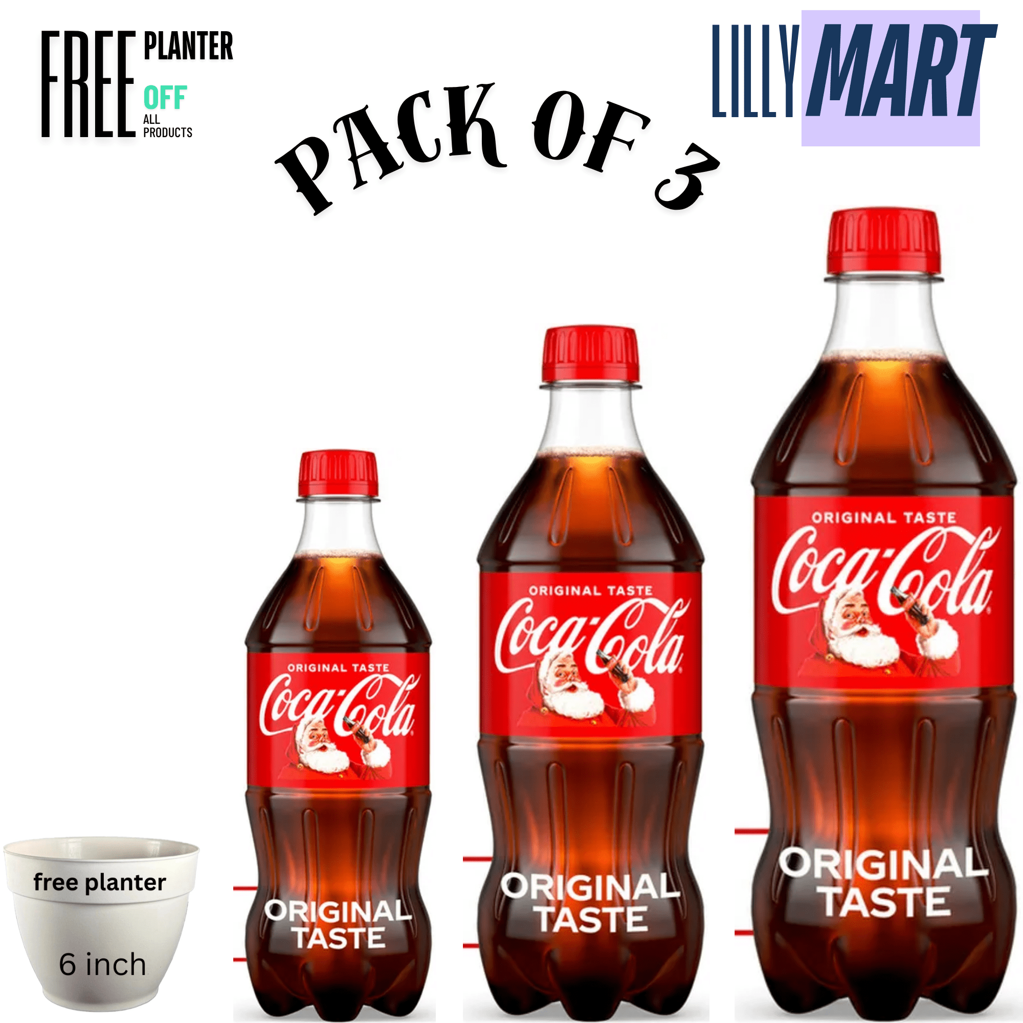 Coca-Cola Cola Soda Pop Bottle - Walmart.com