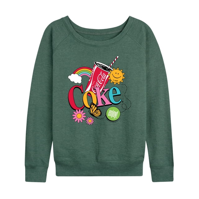 Coca-Cola - Colorful Coke Collage - Women's French Terry Long Sleeve ...