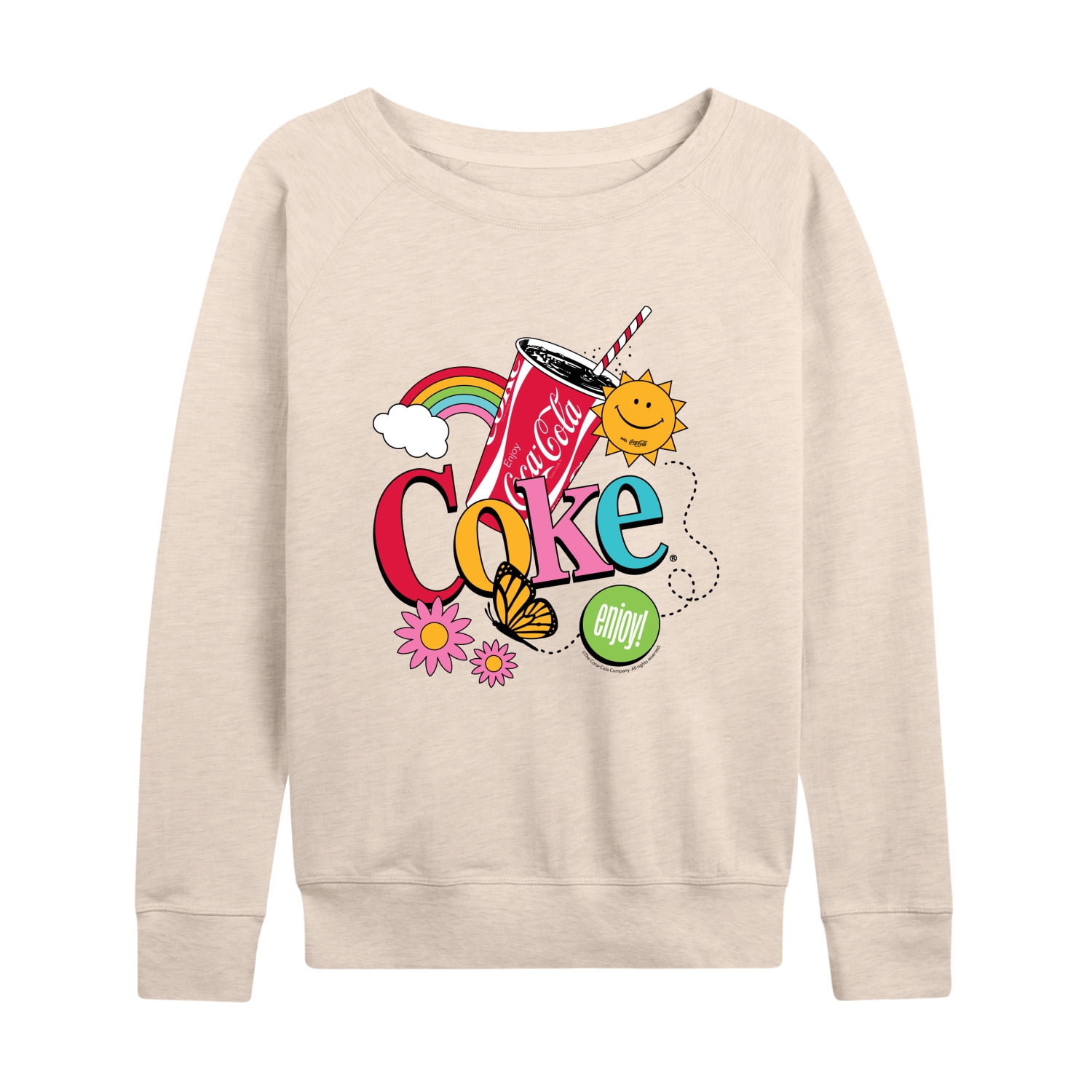 Coca-Cola - Colorful Coke Collage - Women's French Terry Long Sleeve ...
