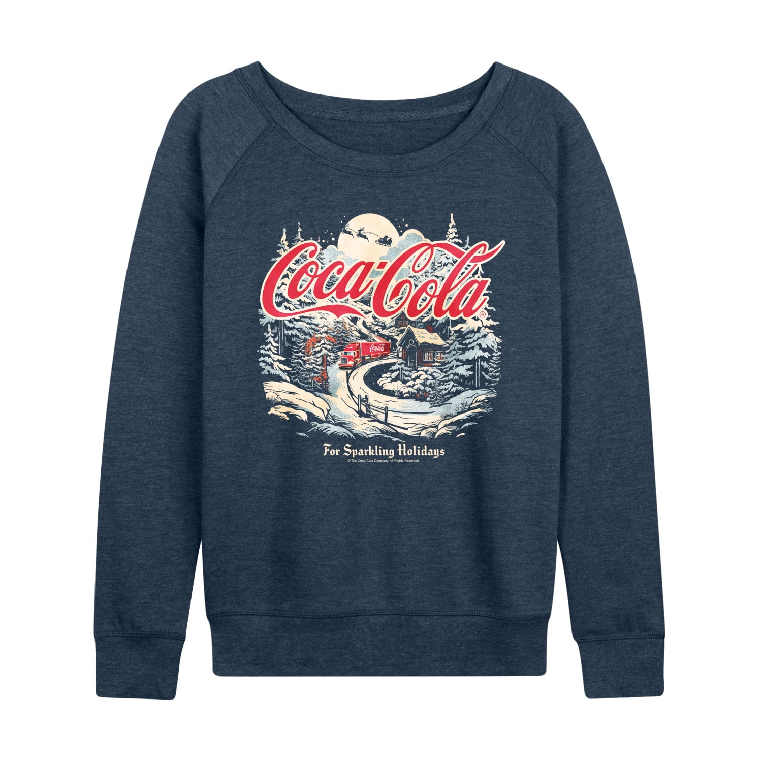 Coca-Cola - Deliver Holiday Cheer - Women's French Terry Long Sleeve ...