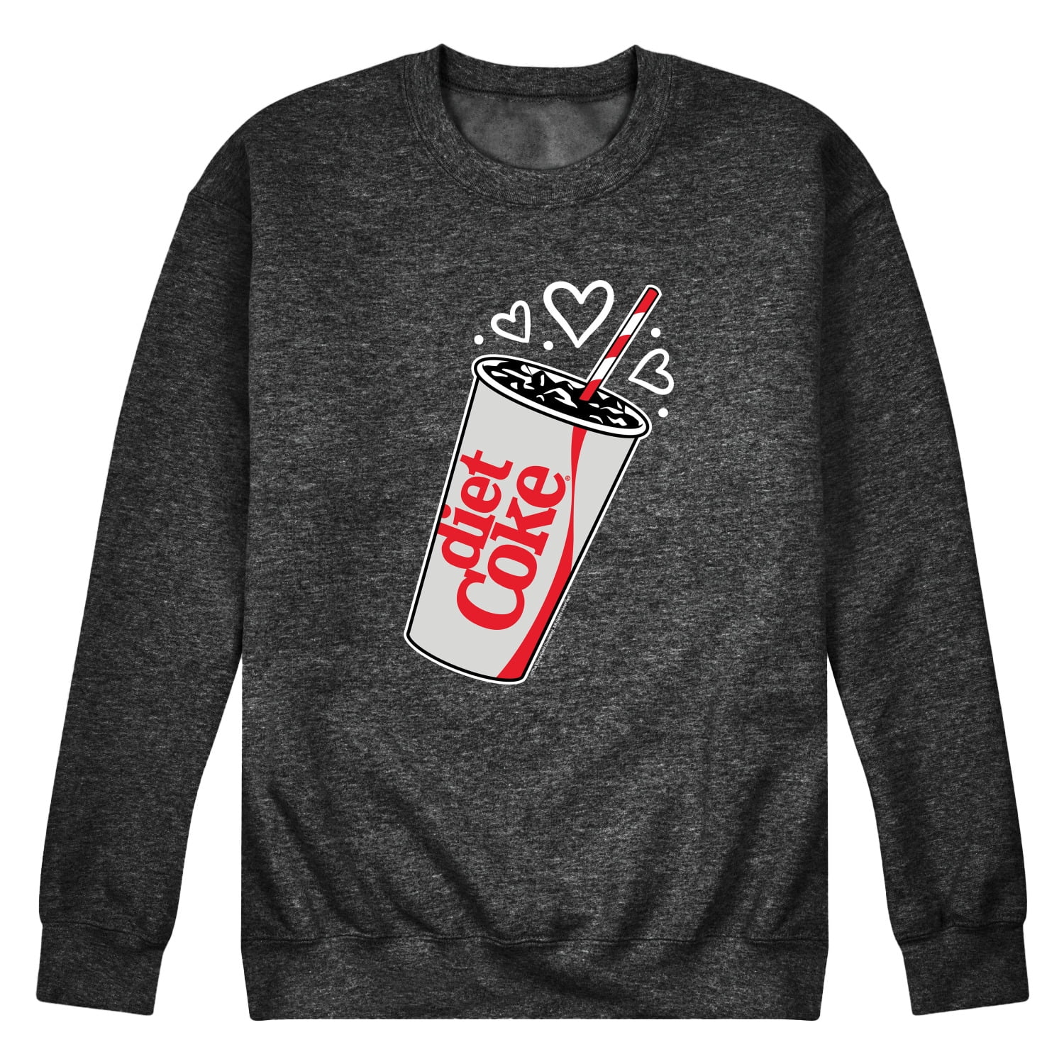 Coca-Cola - Diet Coke Heart Bubbles - Men's Crew Fleece Sweatshirt ...