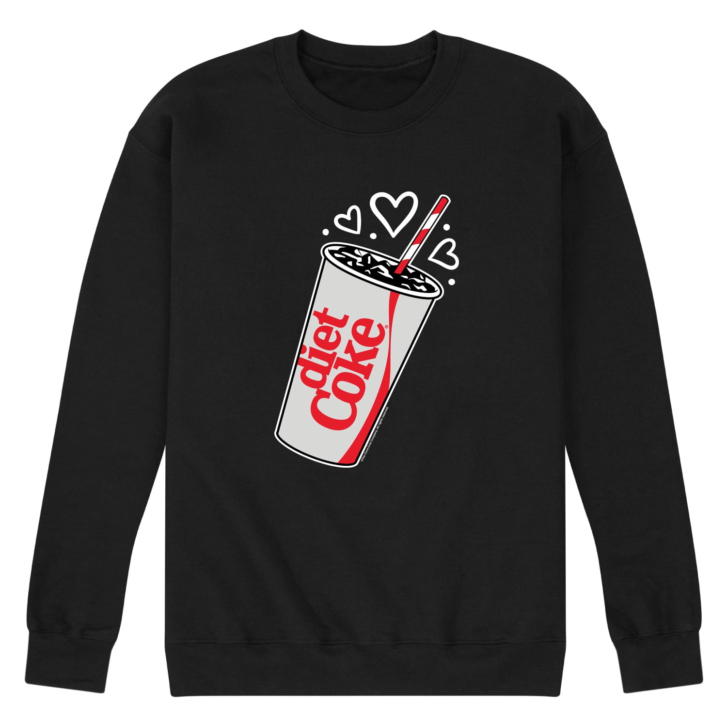 Coca-Cola - Diet Coke Heart Bubbles - Men's Crew Fleece Sweatshirt ...