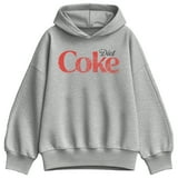 Coca-Cola - Diet Coke Logo - Ladies Oversized Fleece Hoodie Sweatshirt ...