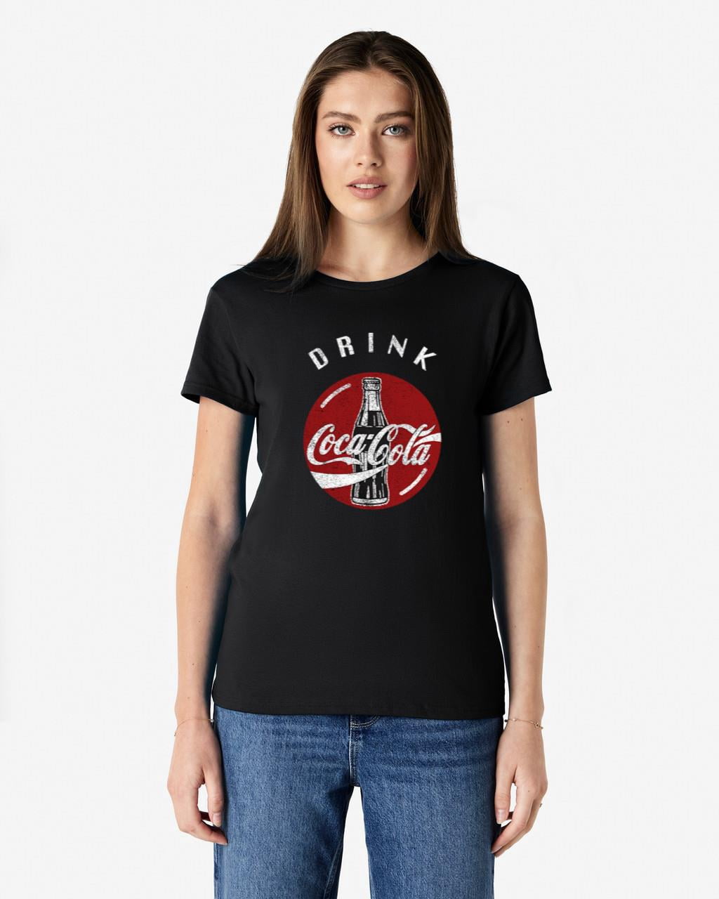 Coca Cola Drink Bottle Cap Logo Black T-Shirt Classic, for men & women ...