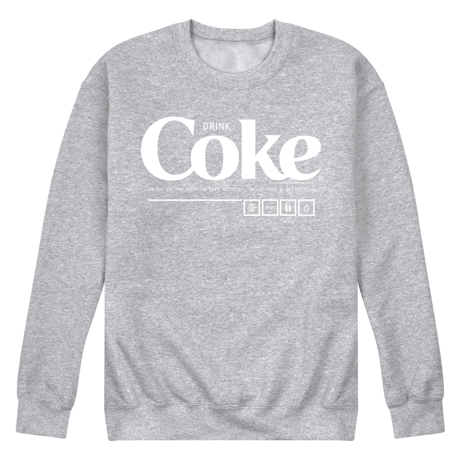Coca-Cola - Drink Coke Enjoy - Men's Crew Neck Fleece Pullover ...