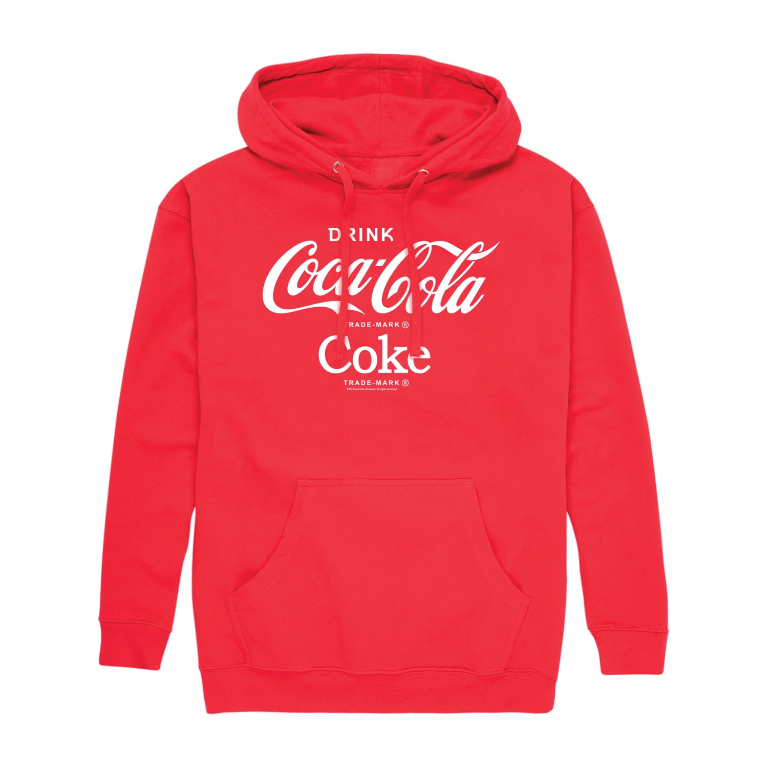 Coca-Cola - Drink Coke - Men's Fleece Pullover Hoodie - Walmart.com