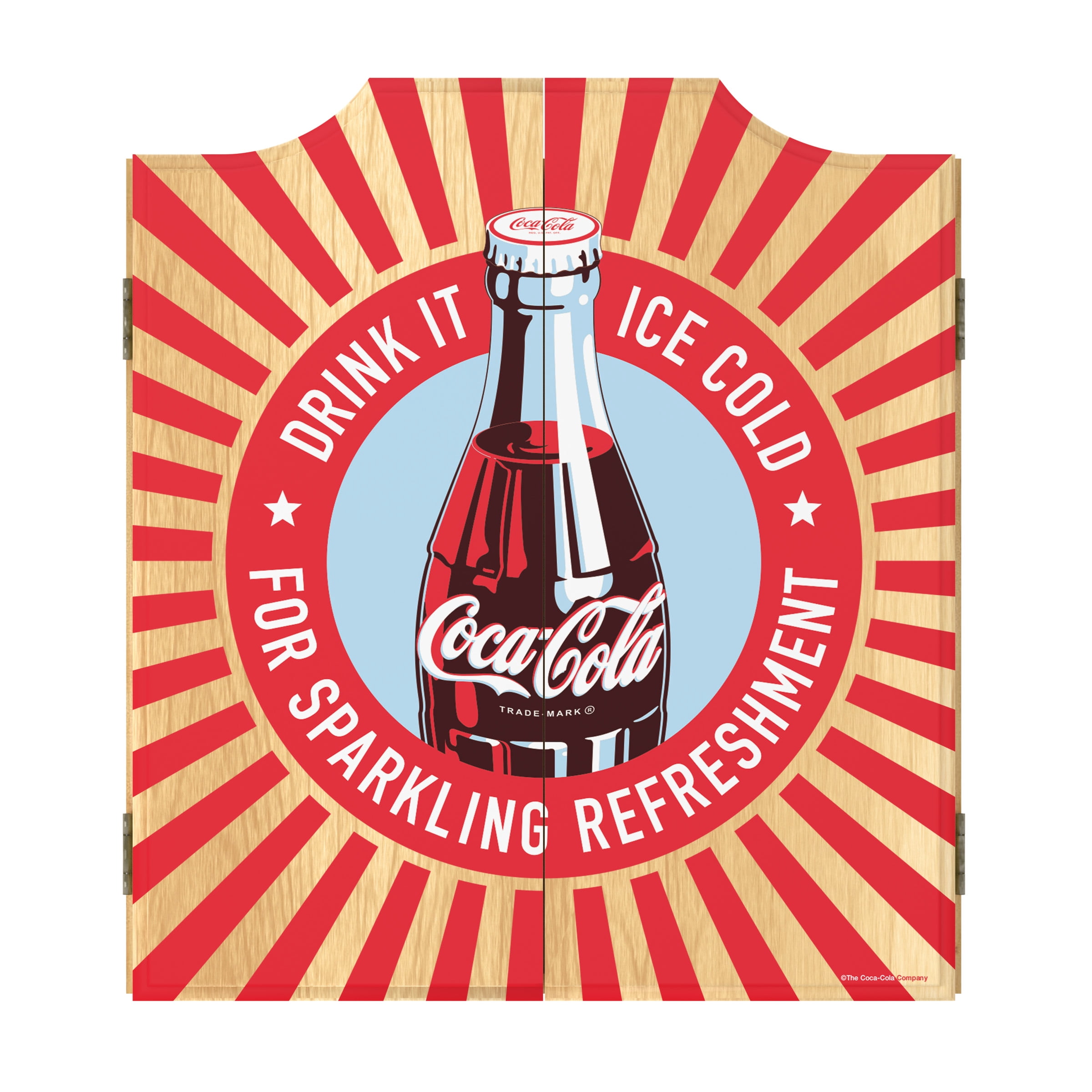 Coca-Cola Drink It Ice Cold for Sparkling Refreshment Bottle Art Dart ...