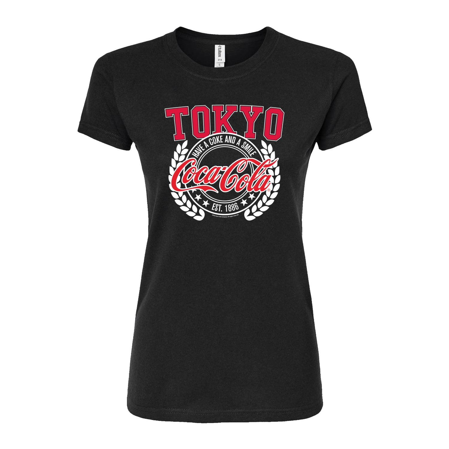 Coca-Cola - EST 1886 - Have A Coke & A Smile - Tokyo - Juniors Fitted ...