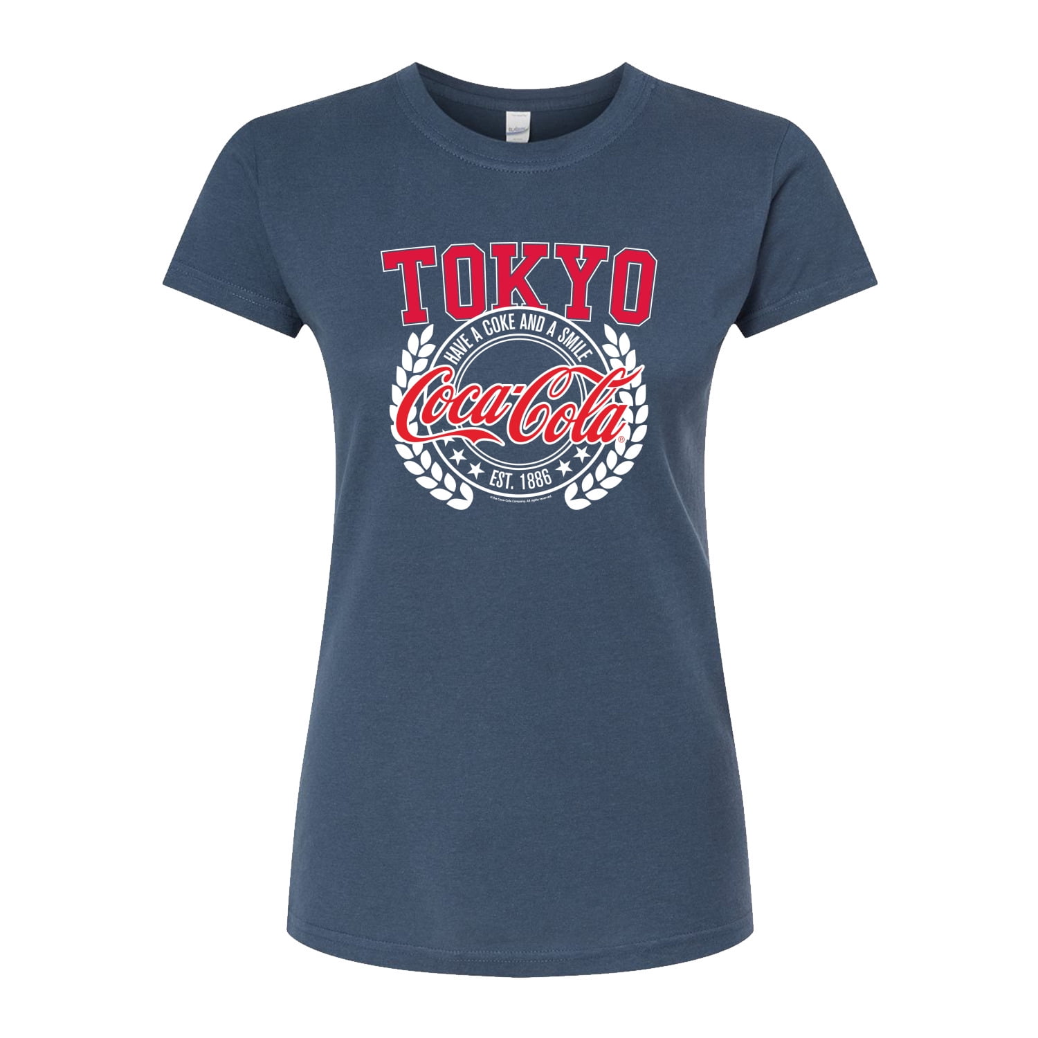 Coca-Cola - EST 1886 - Have A Coke & A Smile - Tokyo - Juniors Fitted ...