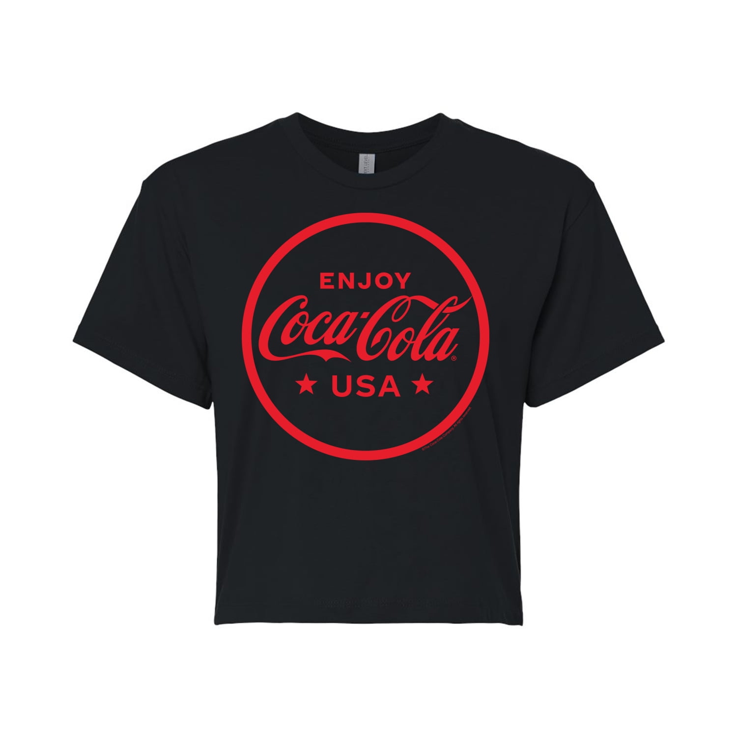 Coca-Cola - Enjoy Coca Cola USA - Juniors Cropped Pullover Hoodie ...